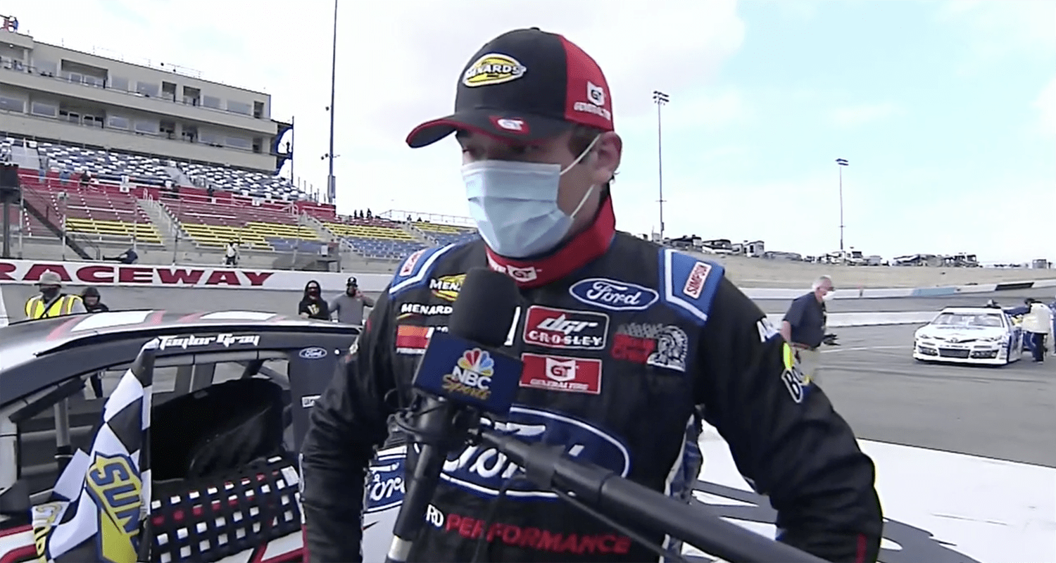 Taylor Gray Post Race Interview At Kern - ARCA