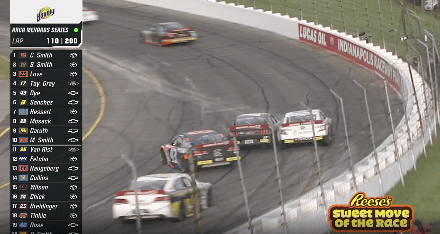 Reese's Sweet Move of the Race: Daniel Dye's save at Lucas Oil IRP - ARCA