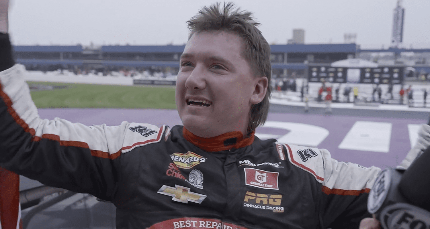 Brenden Queen's Victory Lane interview from Michigan International ...